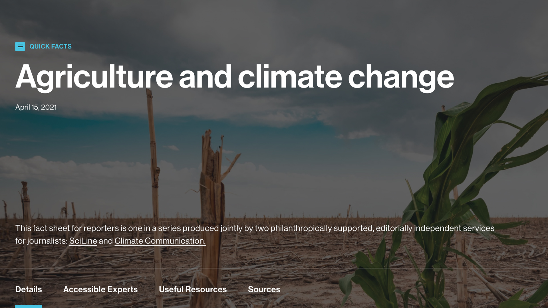 How many good science sources does your newsroom have?